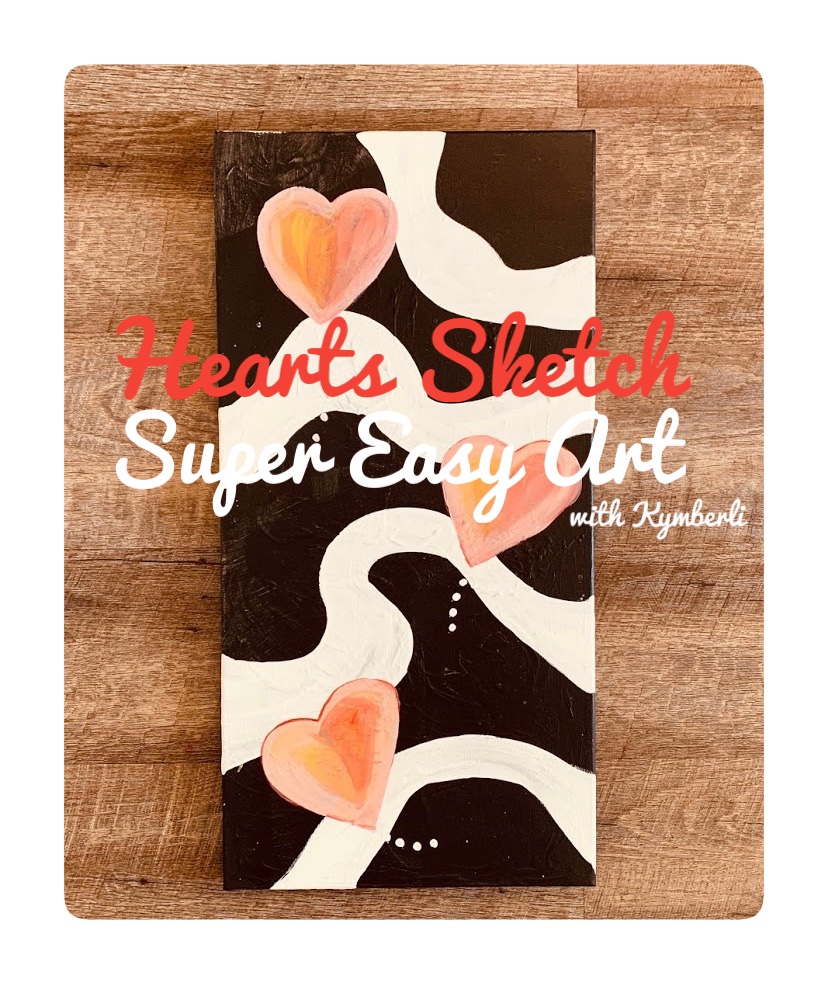 Throwback Time-lapse Art Video: Hearts Sketch Super Easy Art